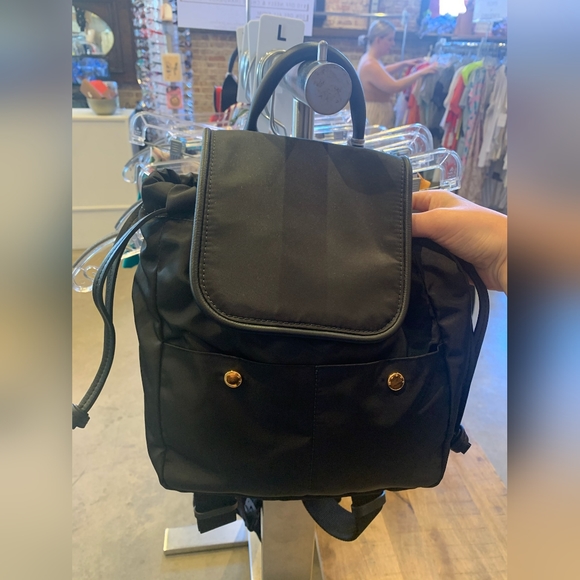 Marni | Bags | Nwt 39 Marni Navy Nylon Leather Trimmed Backpack | Poshmark